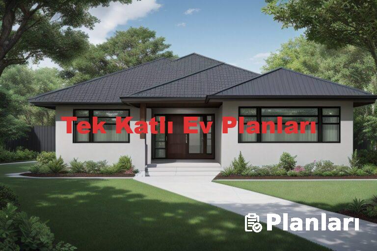 Tek Katlı Ev Planları - Planları